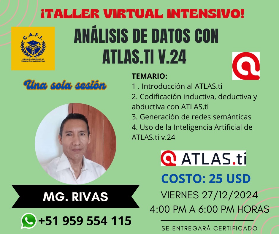 Taller de ATLAS.ti para el Análisis de Datos Cualitativos – circuloacademicodeformacioninvestigativa
